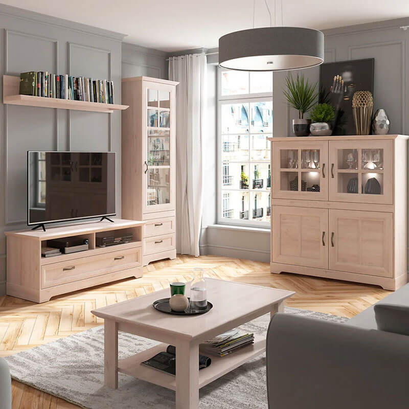 REG1W2S SELF LIANA BRW Glass-Fronted Cabinet in London, UK | Furniture BRW by FQSHIMP LTD