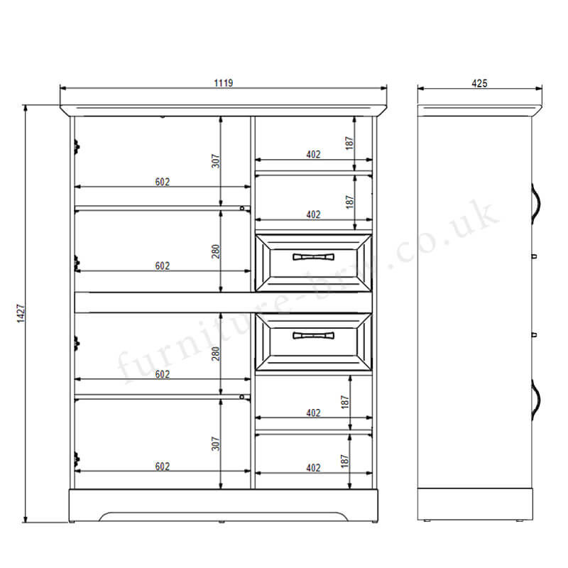 REG2D2S SELF LIANA BRW Shelf Unit in London, UK | S4U Trade LTD