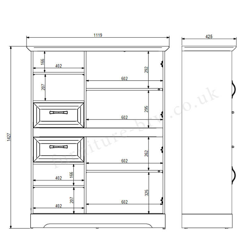 REG2D2S SELF LIANA BRW Shelf Unit in London, UK | S4U Trade LTD