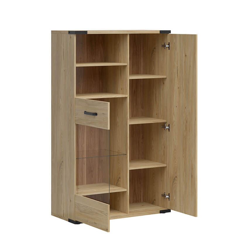 REG1D1W/90 LARA BRW Glass-Fronted Cabinet in London, UK | Furniture BRW by FQSHIMP LTD