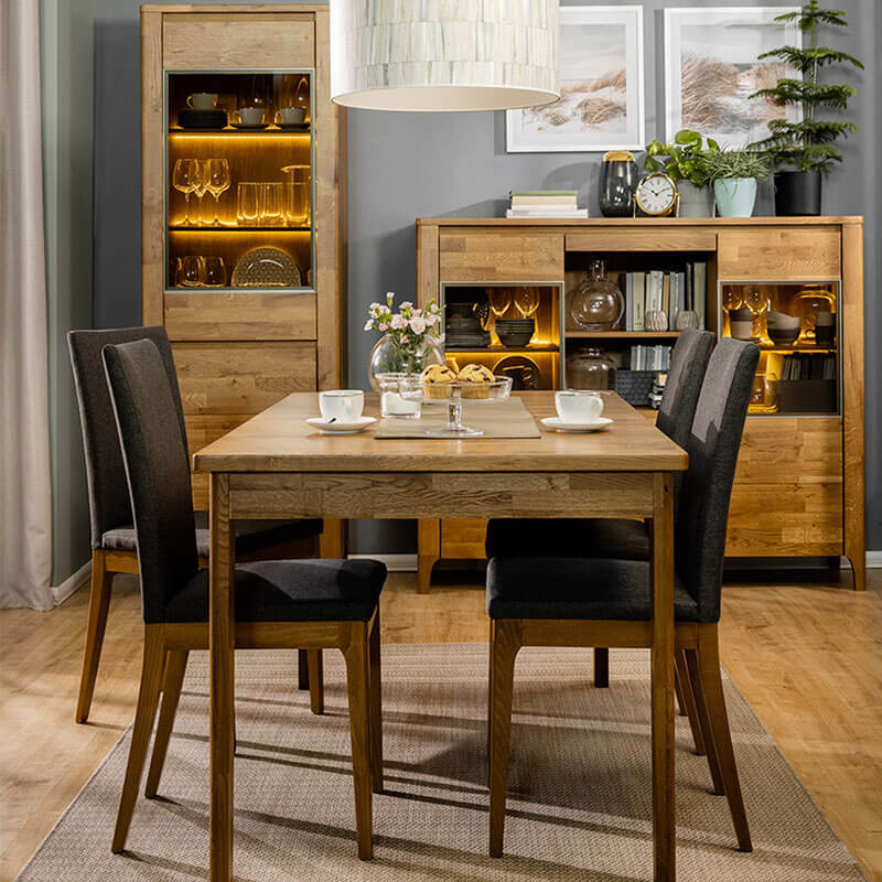 REG1D1W SAWIRA BRW Glass-Fronted Cabinet in London, UK | S4U Trade LTD